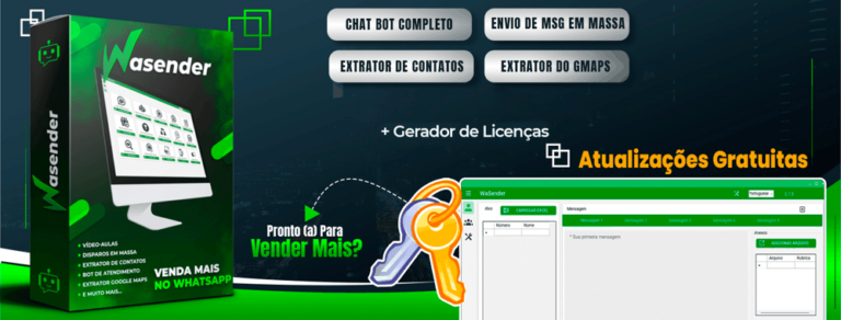 WaSender - 【 Dispare Mensagens no WhatsApp e Venda no Automático